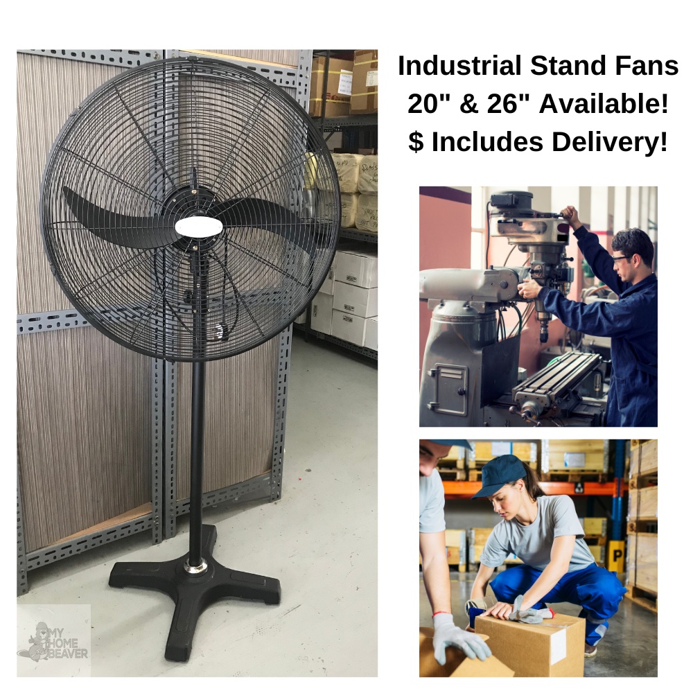 20" & 26" Heavy Duty Powerful Oscillating Adjustable Height Industrial ...