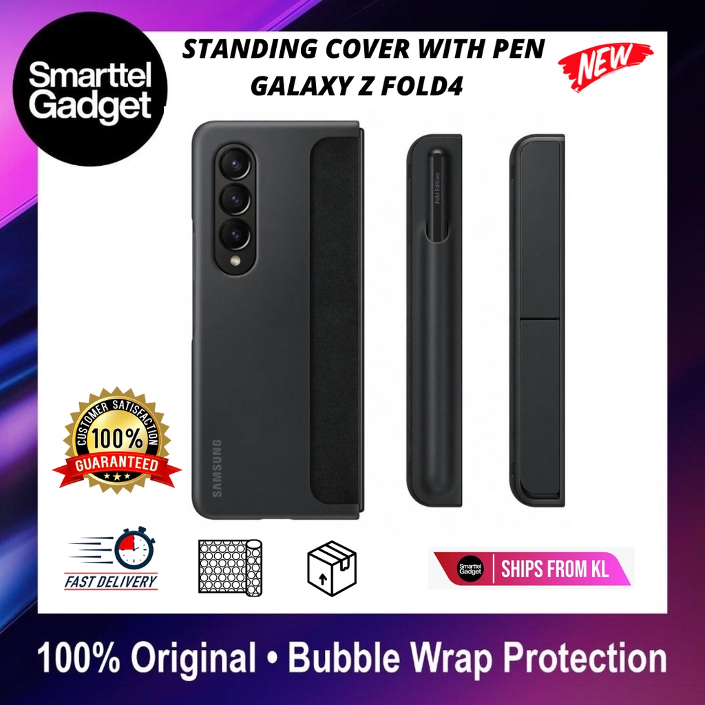 Samsung Galaxy Z Fold 4 Standing cover with S PEN/ Slim Stand/ Silicone ...