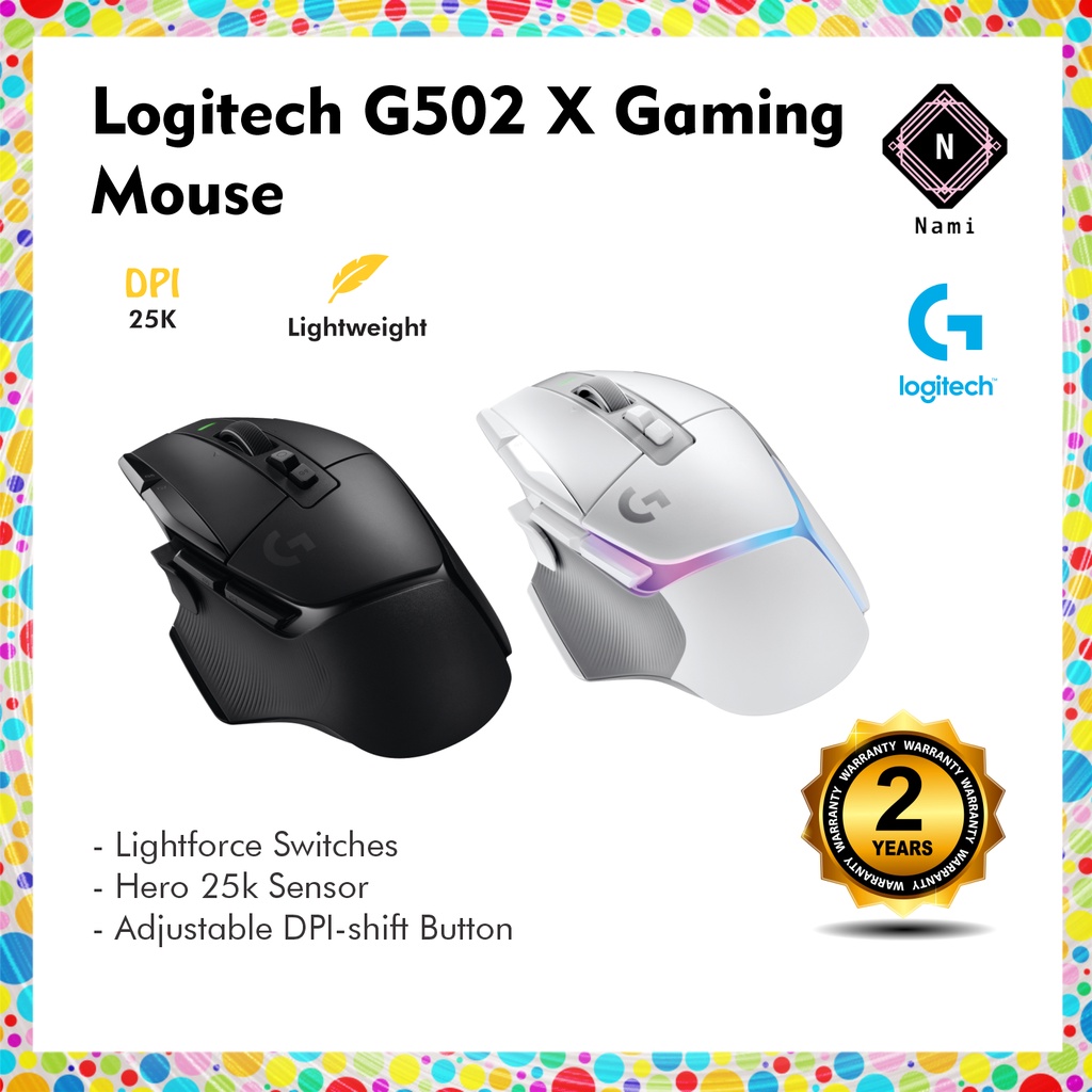 Logitech G502 X Wired Gaming Mouse | Shopee Singapore