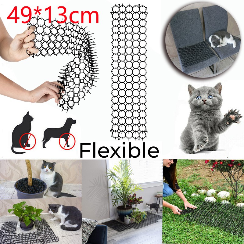 2/4/8/12pcs Animal Repellent Mat Scat Spike Mat Humane Anti Cat Dog Mat ...