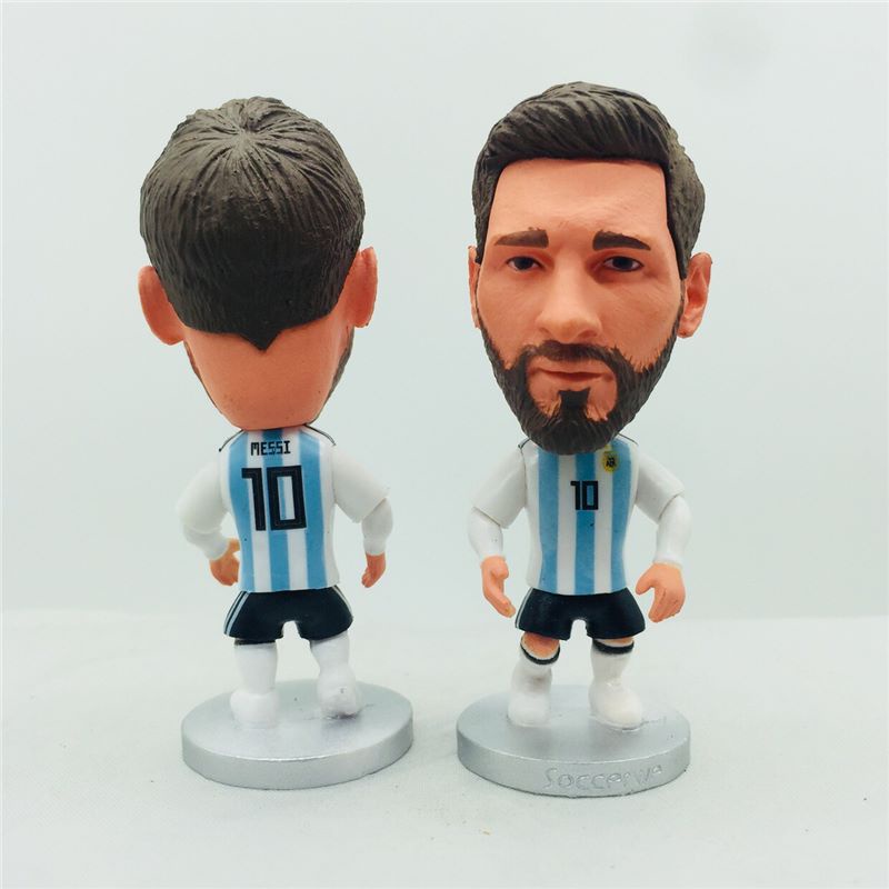Soccerwe 7cm Height Classic Figurines Soccer Dolls Messi Mbappe ...