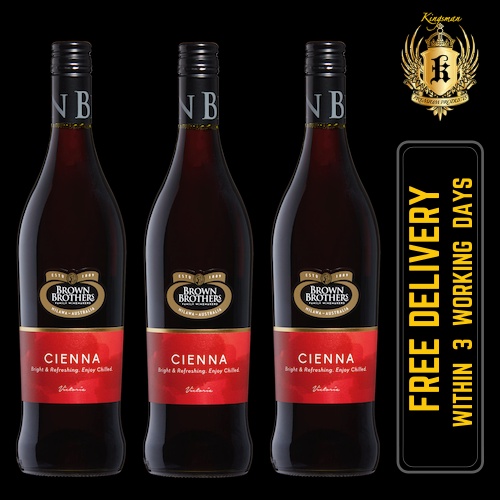 Brown Brothers Wine Cienna 750ml x 3 (BUNDLE DEAL) | Shopee Singapore