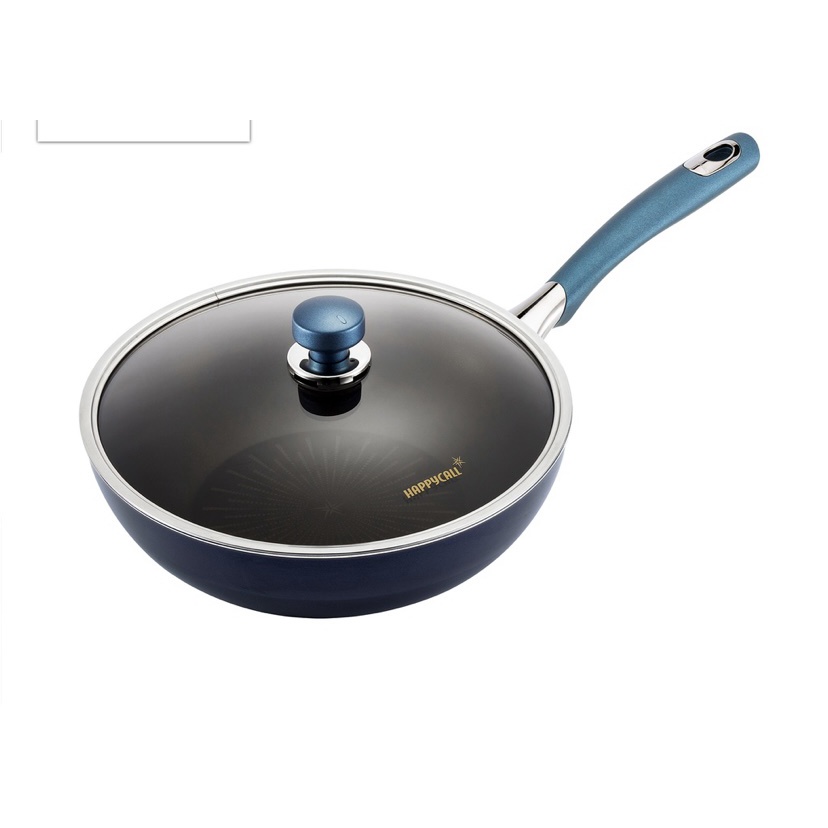 Happycall 28CM IH TITANIUM WOK PAN W LID | Shopee Singapore