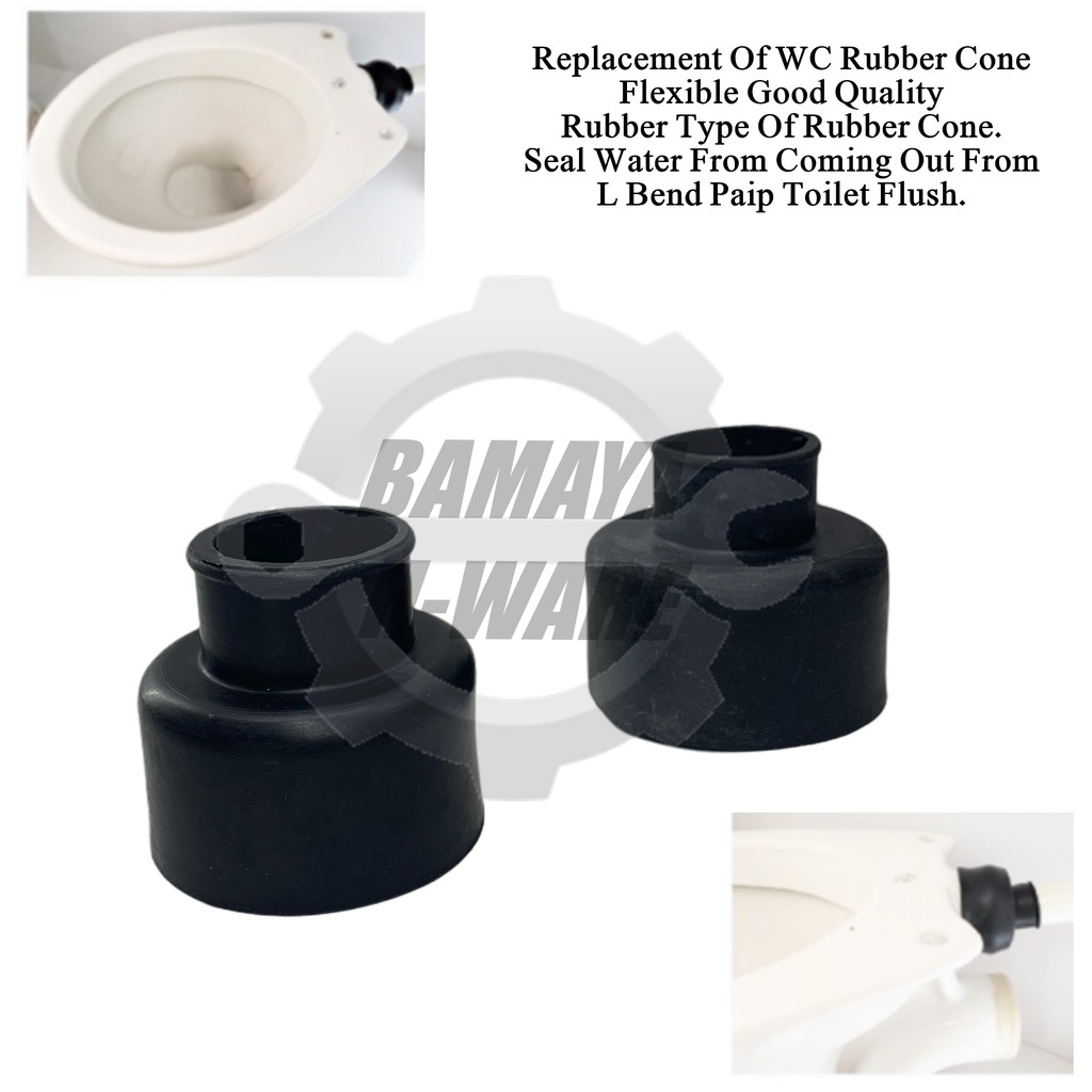 WC Rubber Boot for Toilet Bowl. WC Black Connector Cistern Rubber Boot ...