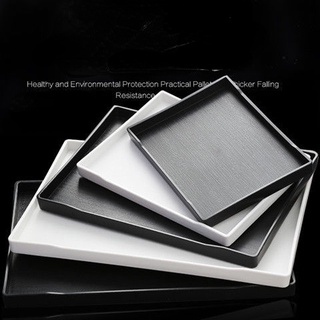 Hotel Tray Rectangular Water Glass Tea Tray Black White Anti-Slip Tray ...