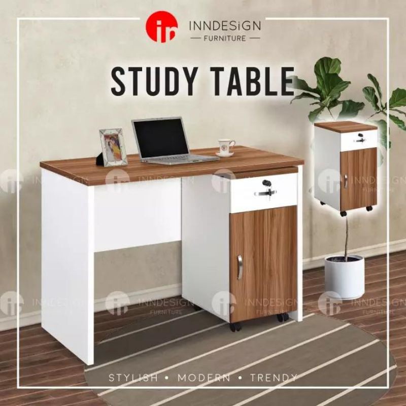 Scratch Resistance Melamine Finish Desk Top study table | Shopee Singapore