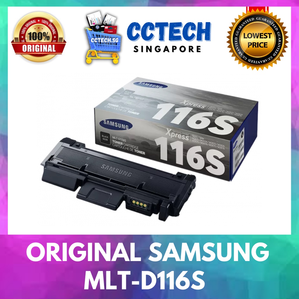 ORIGINAL Samsung MLT-D116S Black Toner Cartridge (MLT-D116S/ELS) SG ...