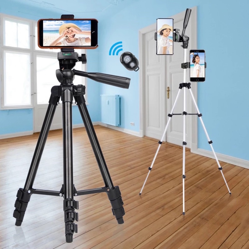 Tripod STAND for mobile phone and cameras with 1.1M/1.4M/1.68M meter ...