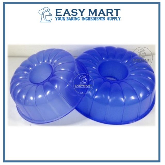 2pcs Blue Round Jelly Mould Steamed Mould Acuan Bulat Biru Kek Kukus ...