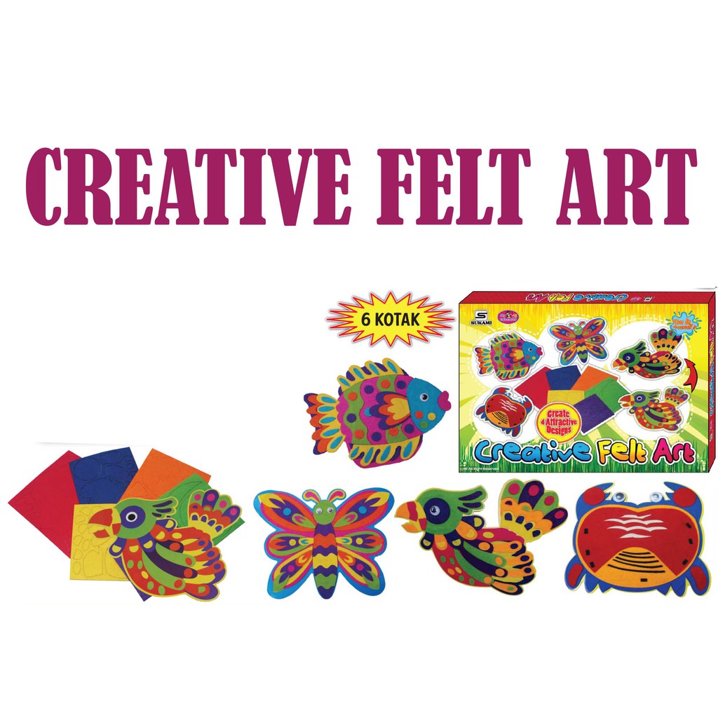 Creative Felt Art (6 boxes/set) | Shopee Singapore