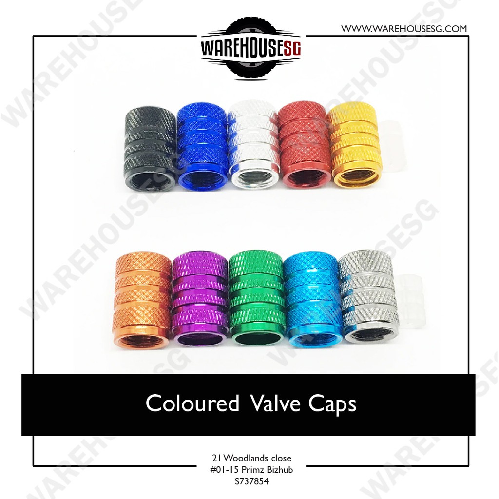 Coloured Valve Caps (sold by pc) | Shopee Singapore