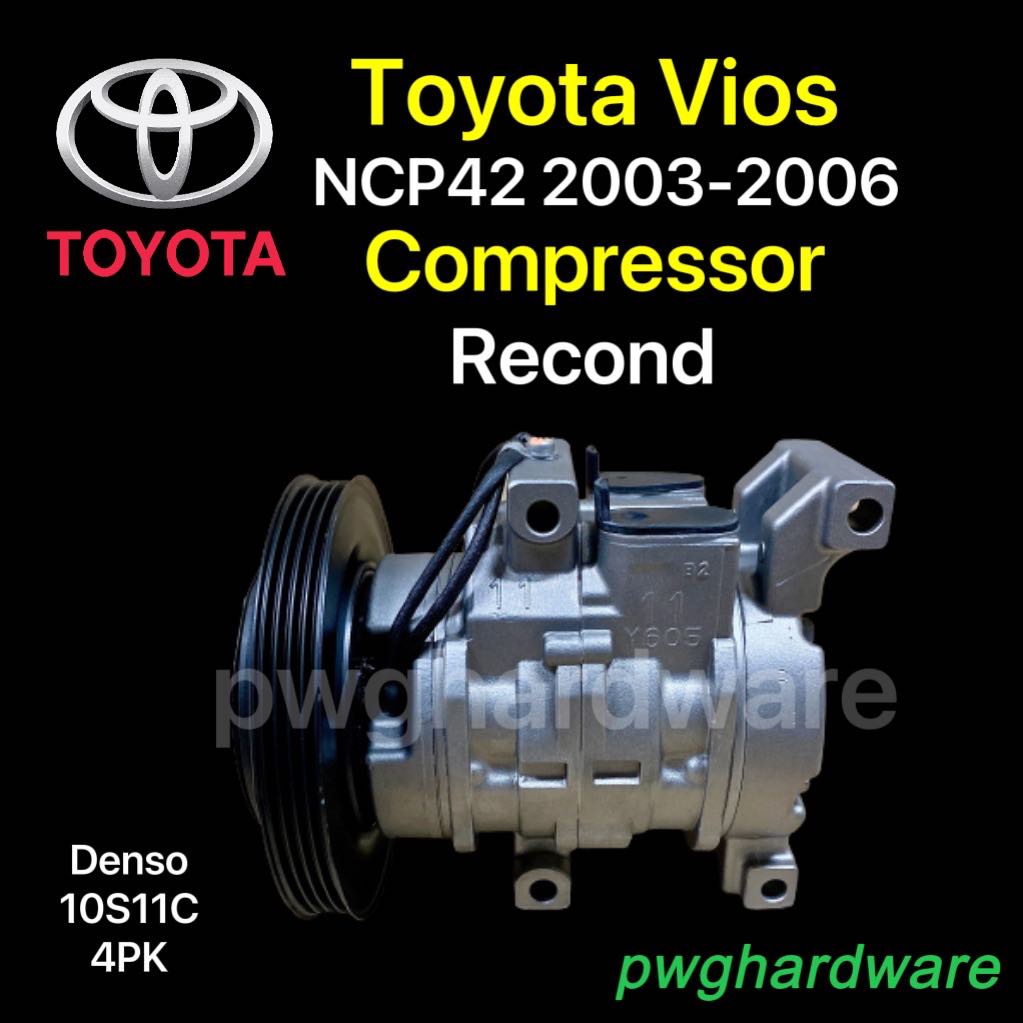 Recond AirCond Compressor Toyota Vios NCP42 2003-2006 / Kompressor ...
