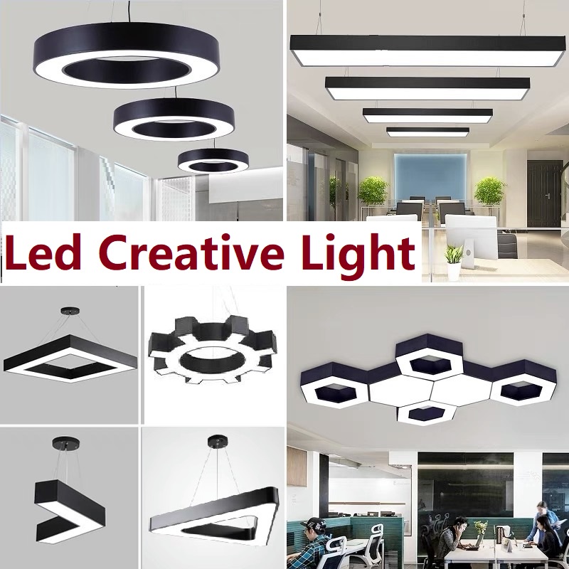 Creative Hollow LED Hanging Light Iron Office Lighting Internet Cafe ...