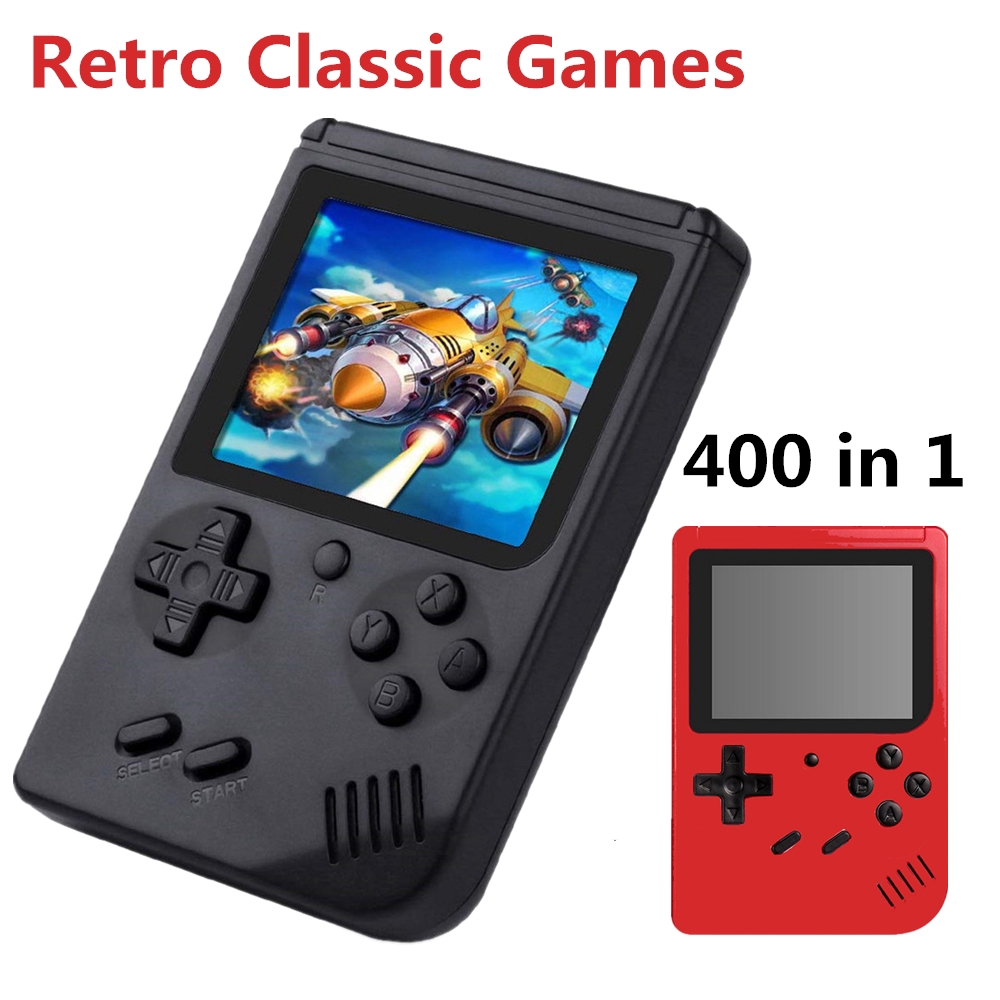 [With Box] 400 In 1 Retro FC Classic Game Console Mini Handheld Gameboy ...