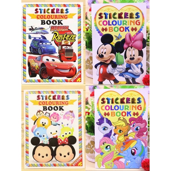 Kids Coloring Sticker Book Children's Color Book Color Book Color ...
