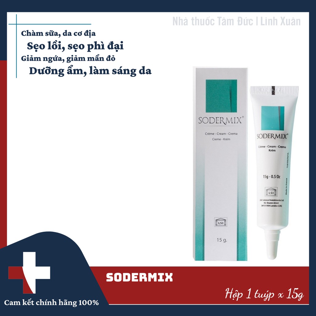 Sodermix skin cream 15g - Thai Minh - Helps moisturize, reduce itching ...