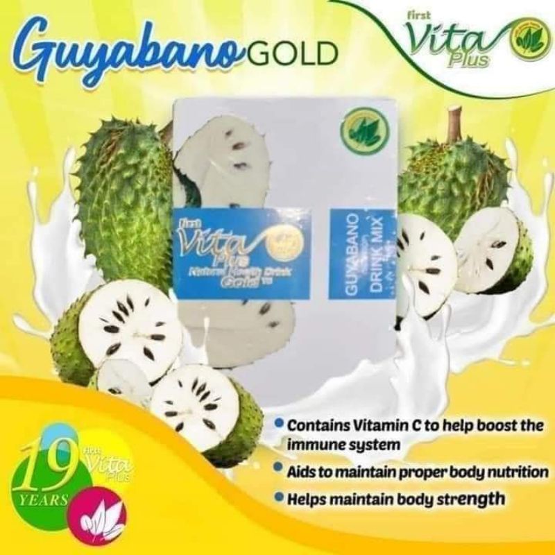 first Vita Plus Guyabano Gold Drink (20 sachets/ box) | Shopee Singapore