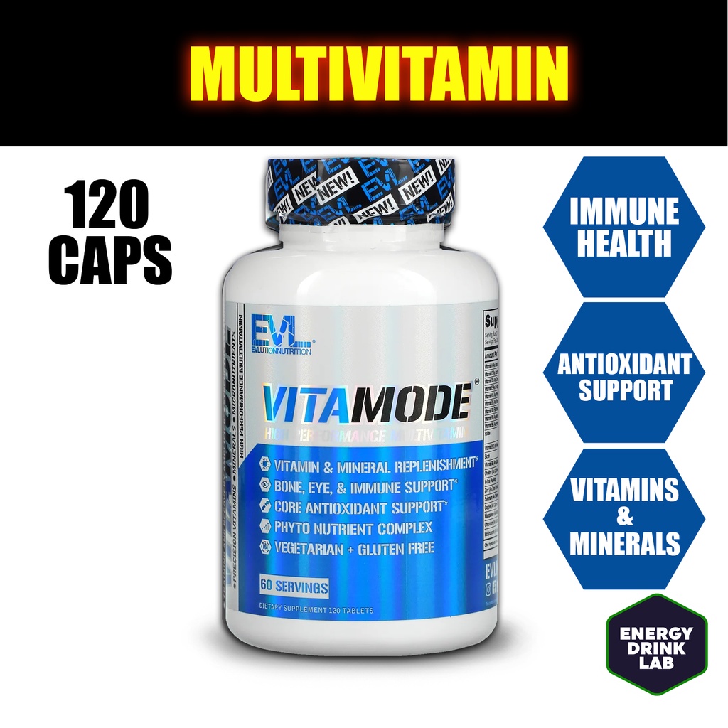 Evlution VitaMode 120 Tablets Multivitamin for Skin, Hair, Bone, Eye ...