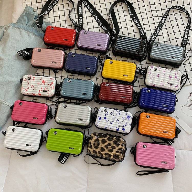 Personalized Creative Luggage Bags Female Small Shoulder Mini Hard ...