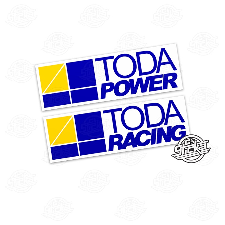 Toda Racing and Toda Power Cutting Glossy and reflective Car Sticker ...