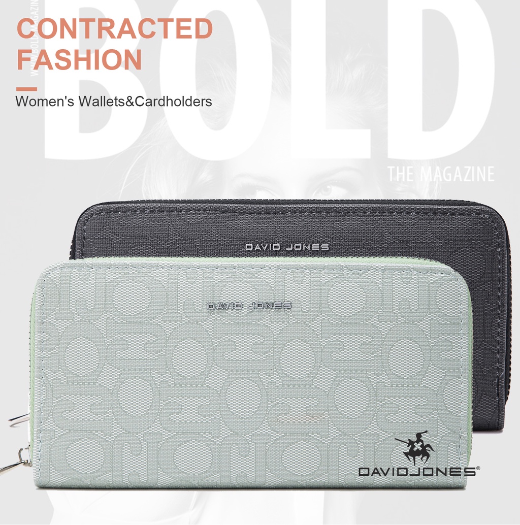 David jones Paris long wallet for women ladies purse | Shopee Singapore