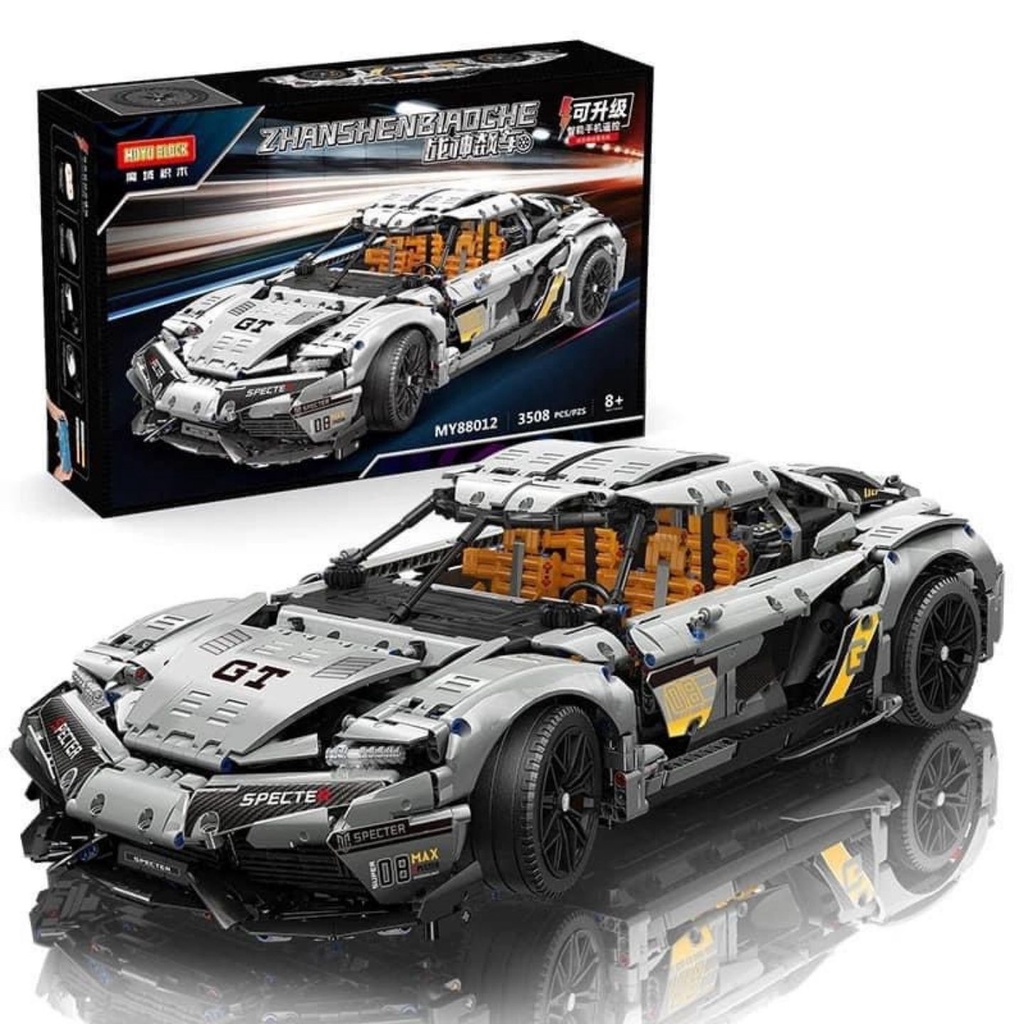 Lego technics supercar assembly toy Koenigsegg Gemare Moyu My 88012 ...