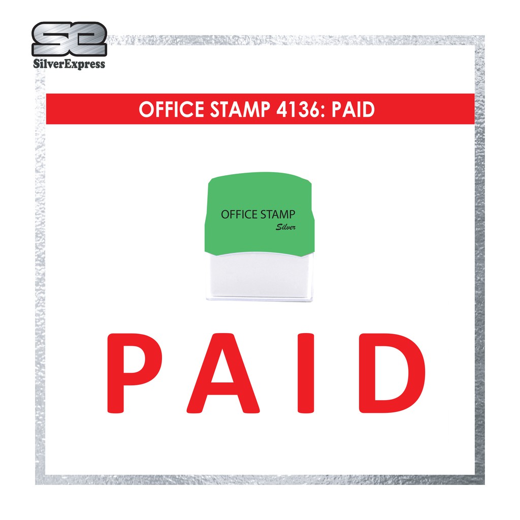 OFFICE STAMP / RUBBER STAMP / PAID / RECEIVED / CANCELLED / CERTIFIED ...