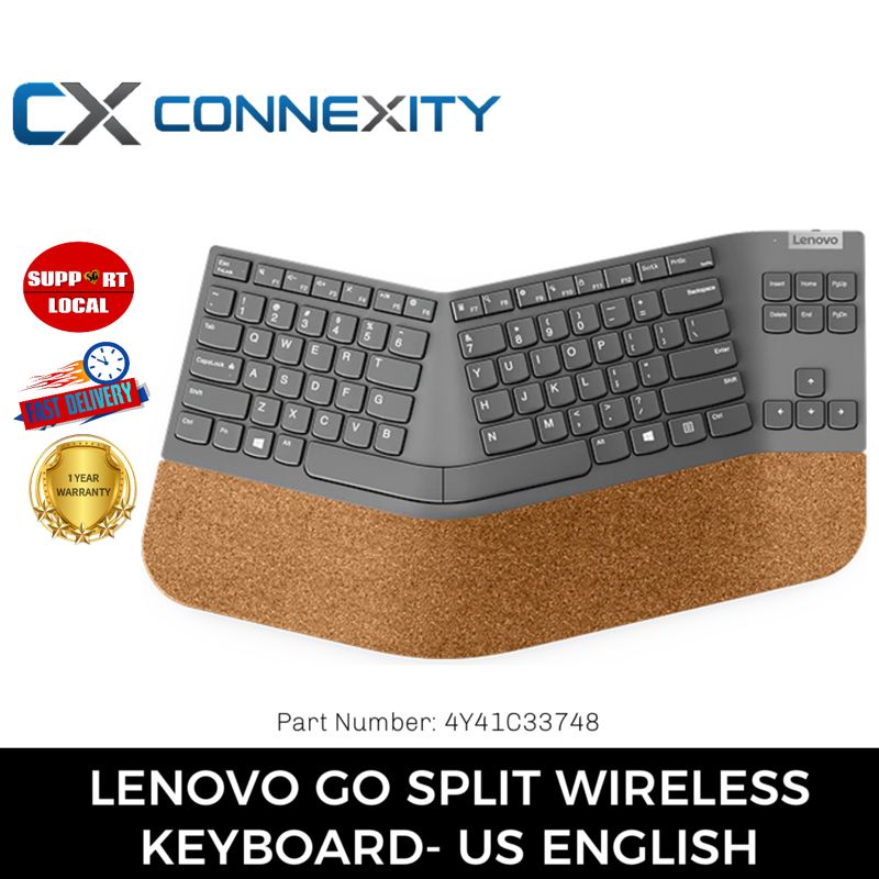 Lenovo Go Wireless Split Keyboard 4Y41C33748 Lenono Wireless Keyboard ...