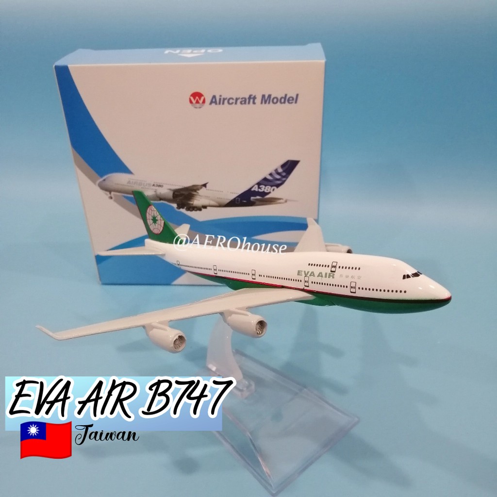 Latest Aeroplane/56 Aircraft Model- Eva Air B747 (Taiwan) | Shopee ...