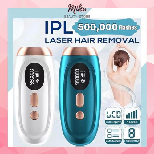 ILP Hair Removal Laser Epilator Permanent Painless Body Hair Depilation ...