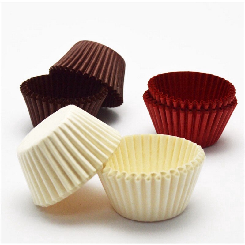 500/1000 Pcs Chocolate Paper Muffin Cupcake Liner Baking Cups Cake ...