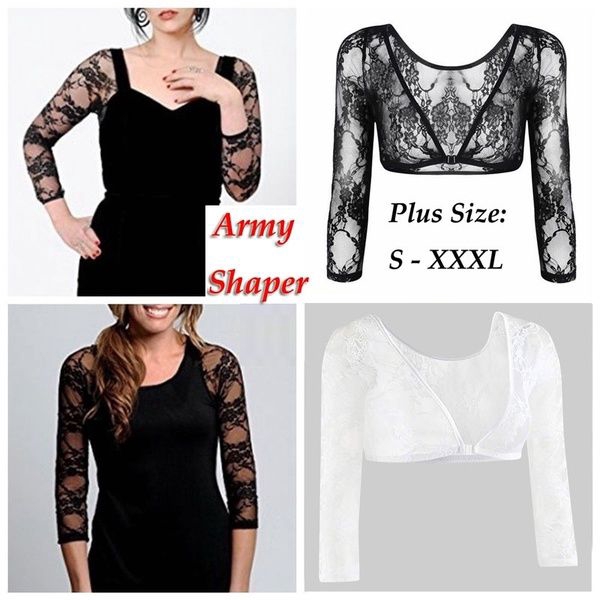 Plus Size Women Fantastic Seamless Arm Shaper Amazing Arm Sleeve ...