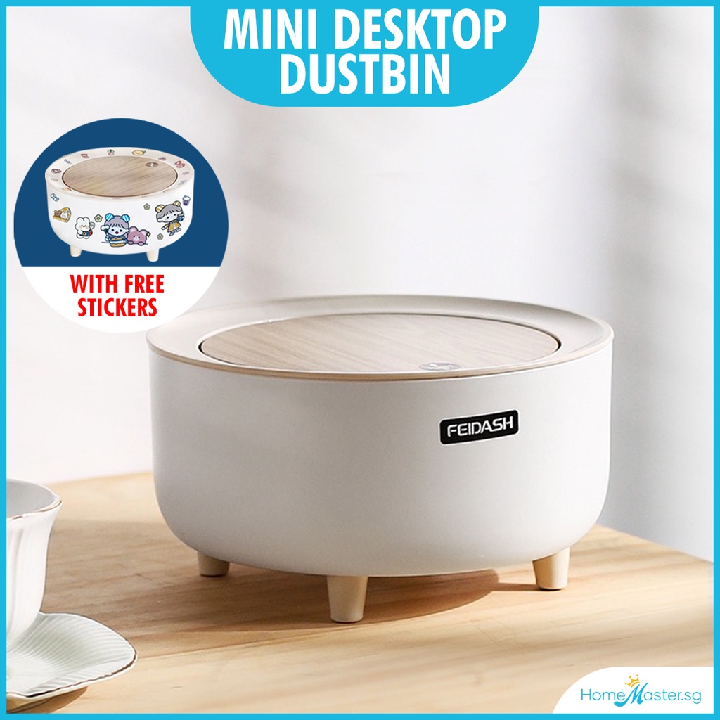 [SG Ready Stock] Desktop Dustbin*Creative with Free Sticker*Storage Box ...