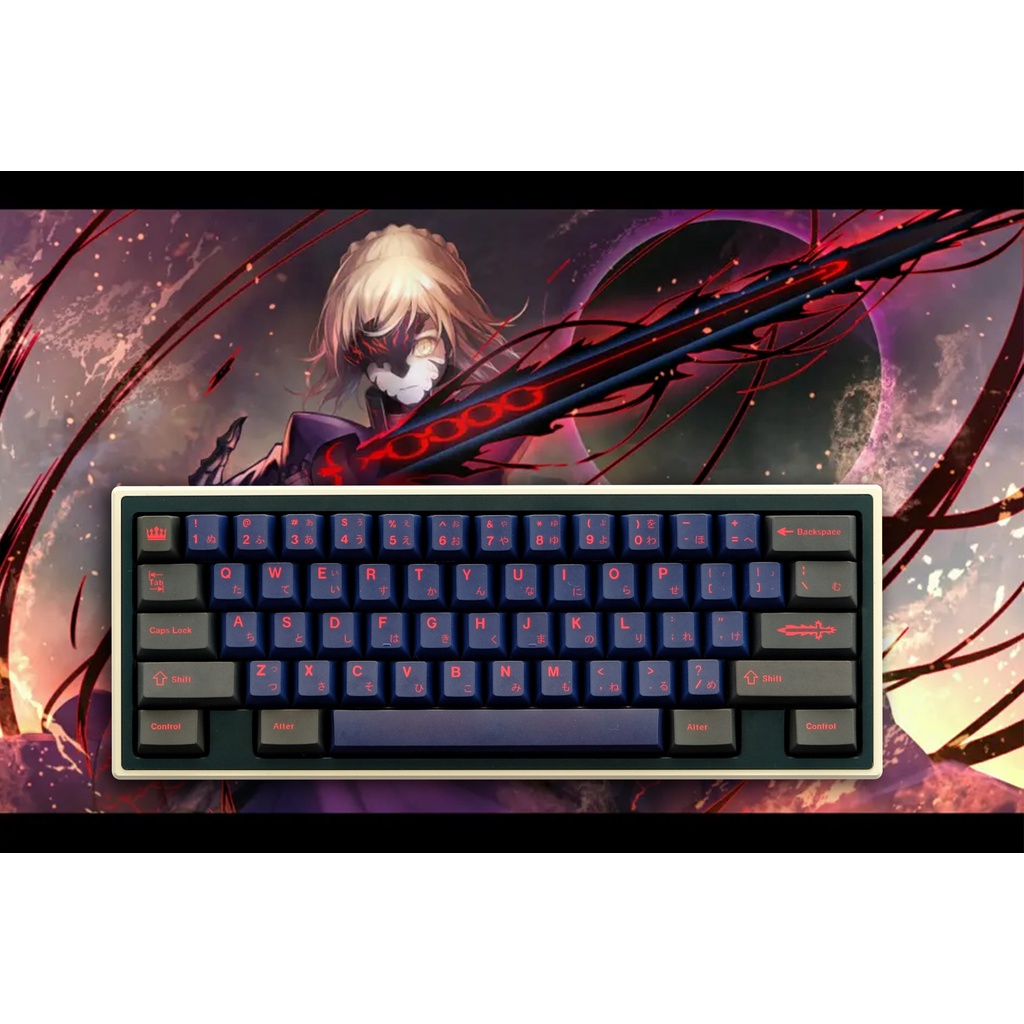 GMK Alter black gray keycaps, 134 Keys keycaps Cherry Profile DYE-SUB ...