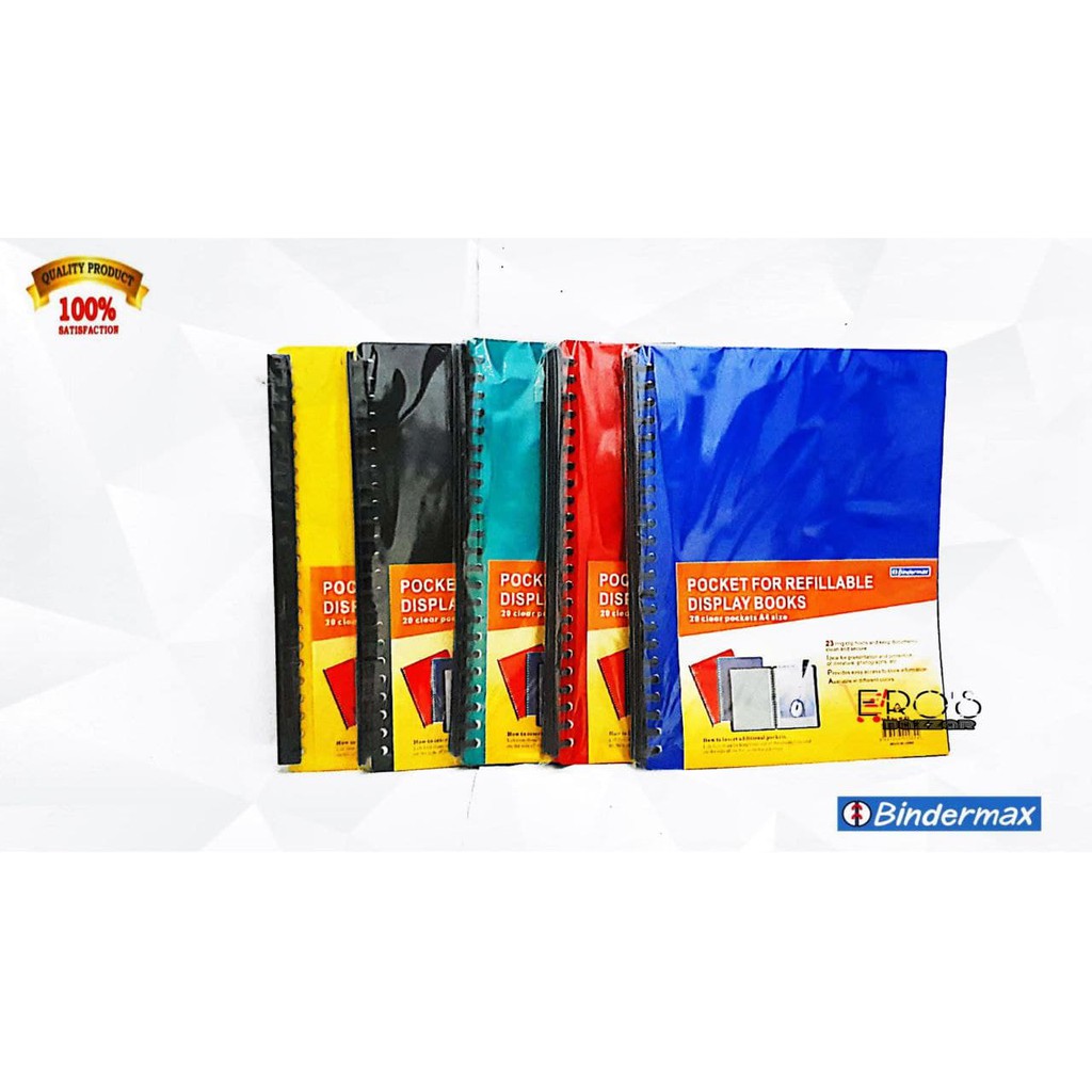 Bindermax Clearbook Refillable 20 sheets - ( A4 and Long ) | Shopee ...