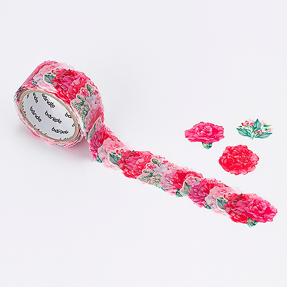 Bande BDA228 Free Matching Sticker Paper Tape Carnation | Shopee Singapore