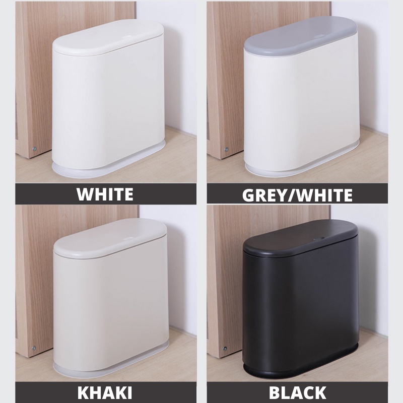 Nordic Waste Bin for Bathroom Kitchen Hand Press Bin | Shopee Singapore