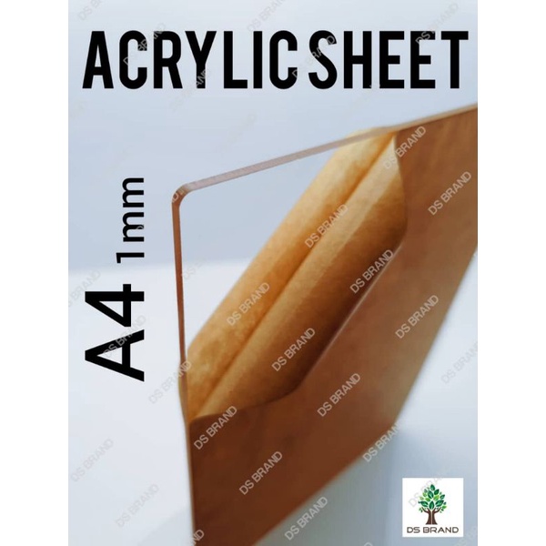 Acrylic A4 1mm Sheet Clear / Acrylic A4 Sheet / A4 Size | Shopee Singapore