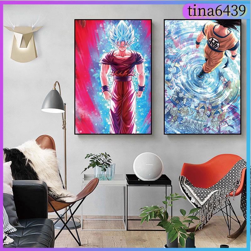 Mural Decorative Painting Dragon Ball Super Wall Anime Living Room Boy ...