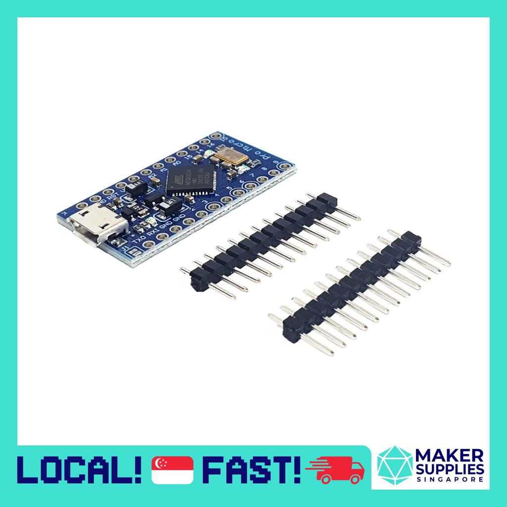 Arduino Compatible Pro Micro Unsoldered Shopee Singapore 