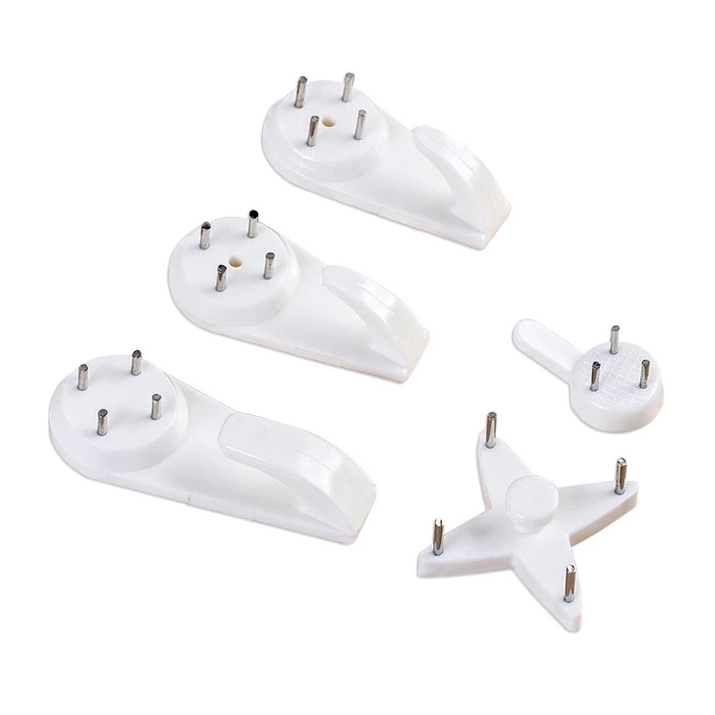 White Wall Mounted Nails Traceless Hanging Photo Frame Hardware ...