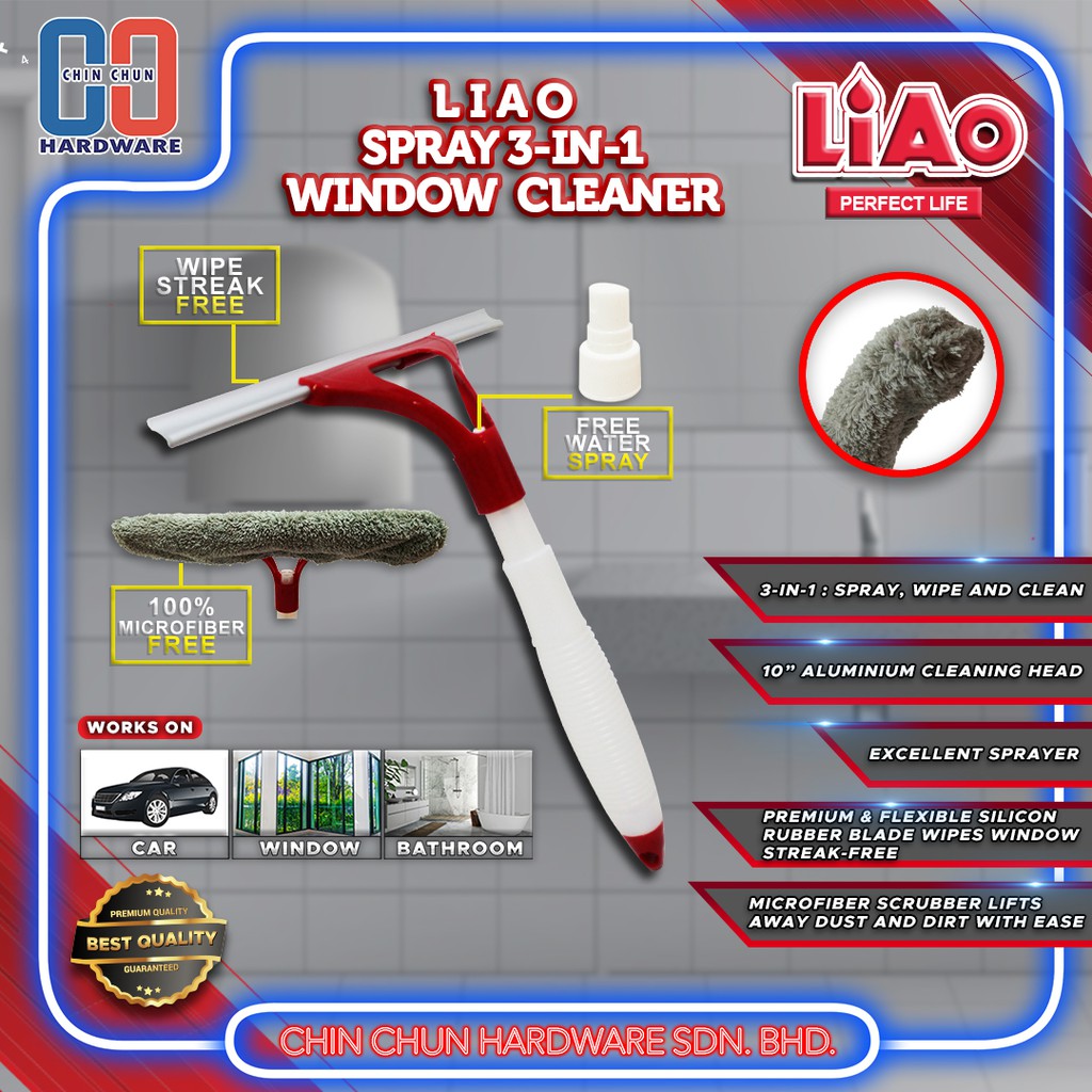 LIAO SPRAY B130048-1 3 IN 1 WINDOW CLEANER|MULTIPURPOSE SPRAY|PENCUCI ...