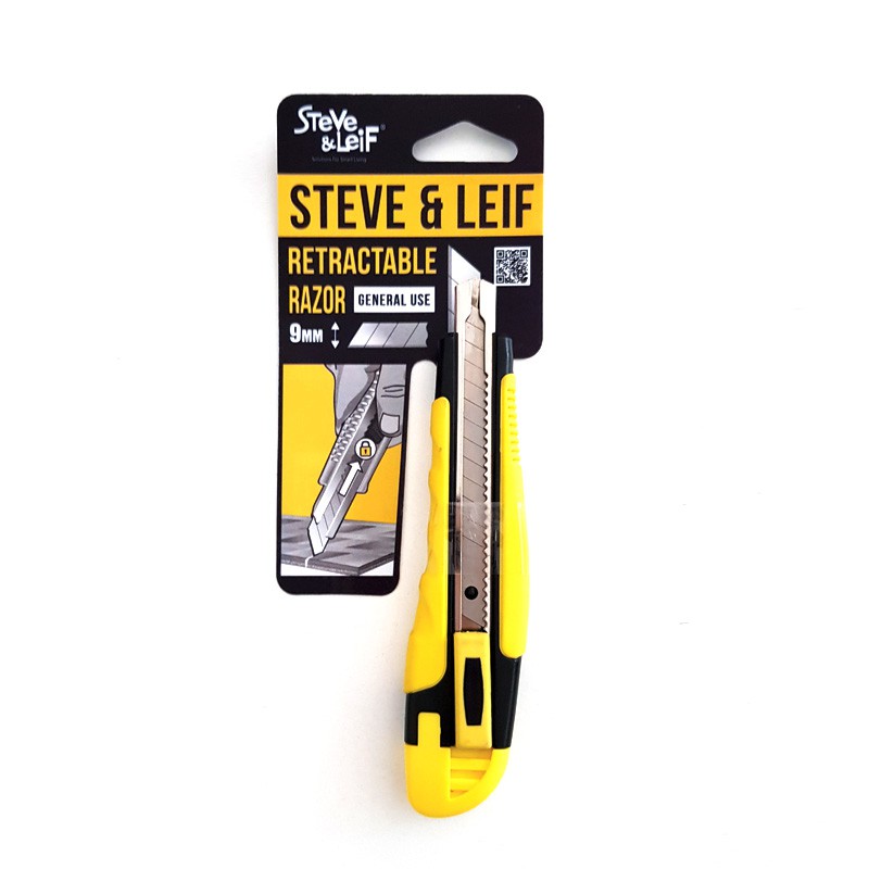 Steve & Leif Neon Yellow 9mm Penknife (min 2) | Shopee Singapore