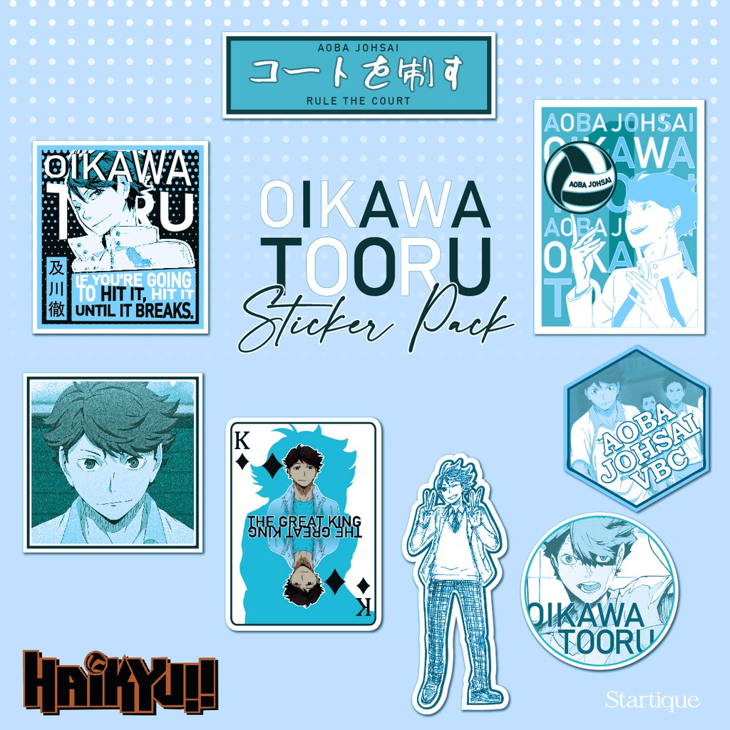 Haikyu!! Aesthetic OIKAWA TOORU Sticker Pack | Shopee Singapore