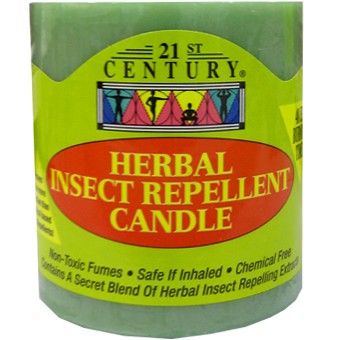 21st Century Herbal Insect Repellent Candle (48 hours Burning Time) - 2 ...