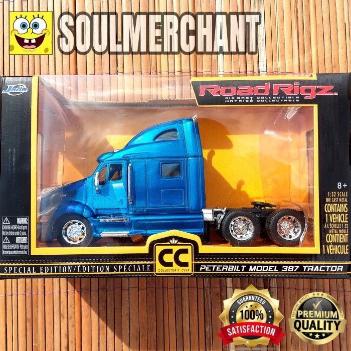 Jada Scale 1/32 Truck Peterbilt Model 387 Tractor Blue | Shopee Singapore