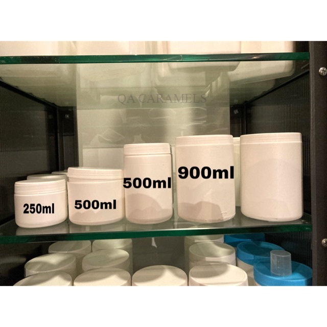 Wide Mouth Container HDPE Plastic Bottle 250ml to 900ml With Screw Cap ...