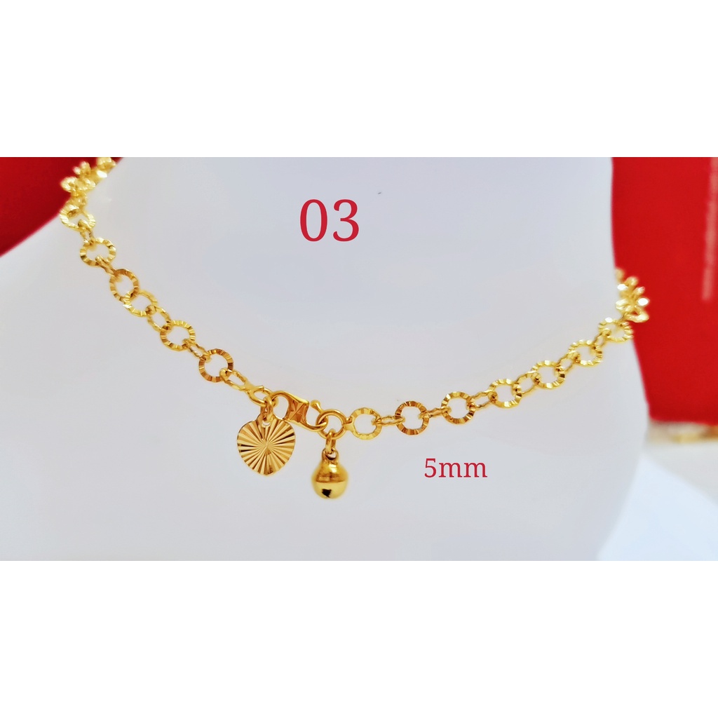 Bangkok Gold Foot Chain JEWELRY ankle | Shopee Singapore