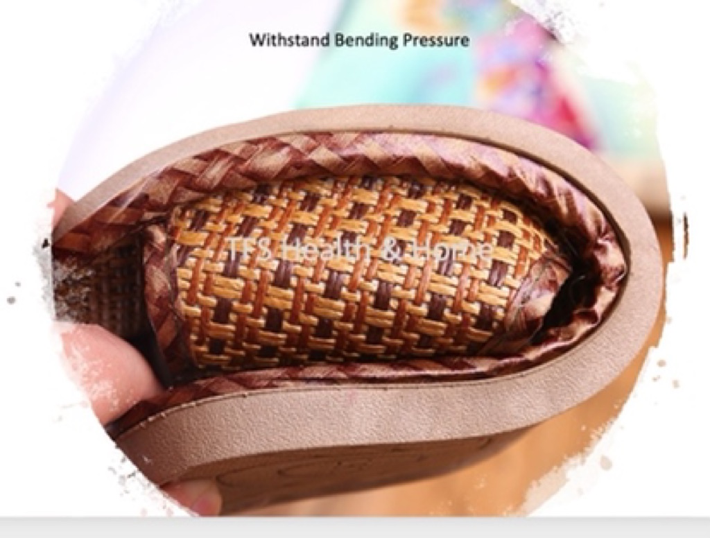 Custom-made Premium Anti-Slip Bamboo & Rattan Slipper Local Brand ...