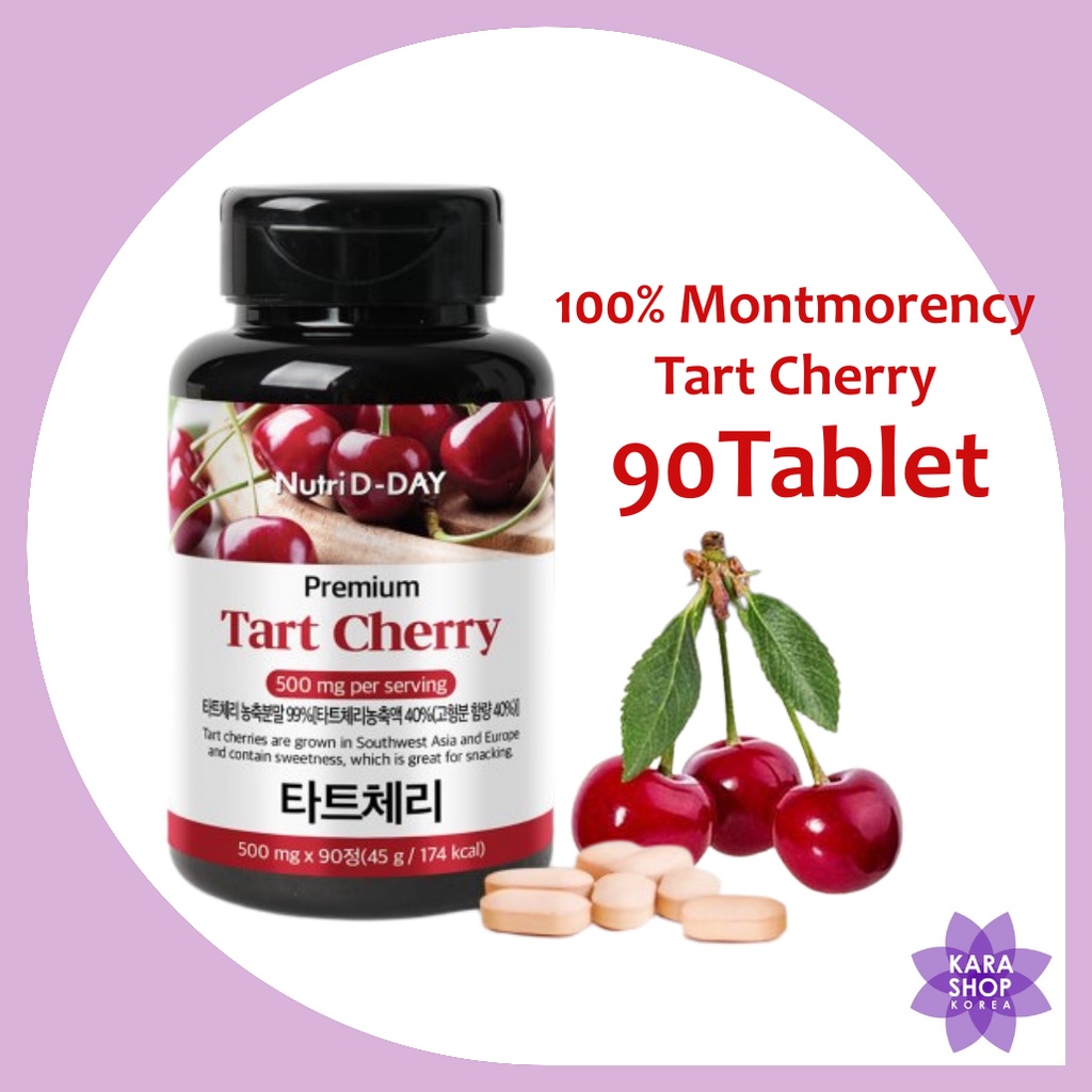 [Nutri D-DAY] Premium Tart Cherry Tablet 500mg 90 Tablets sofzsleep ...